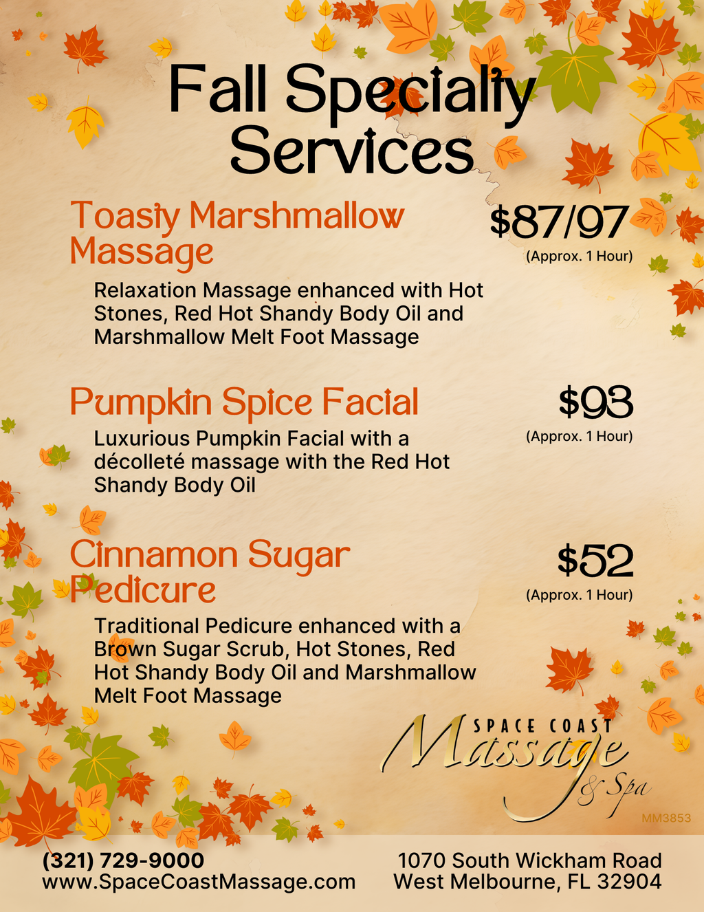 Specials at Space Coast Massage