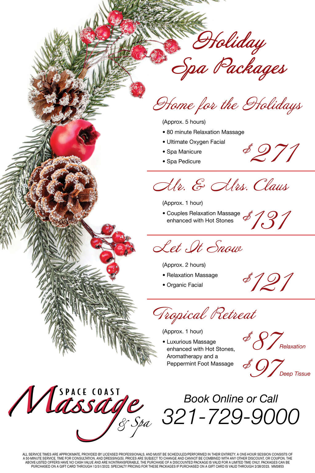 Specials at Space Coast Massage