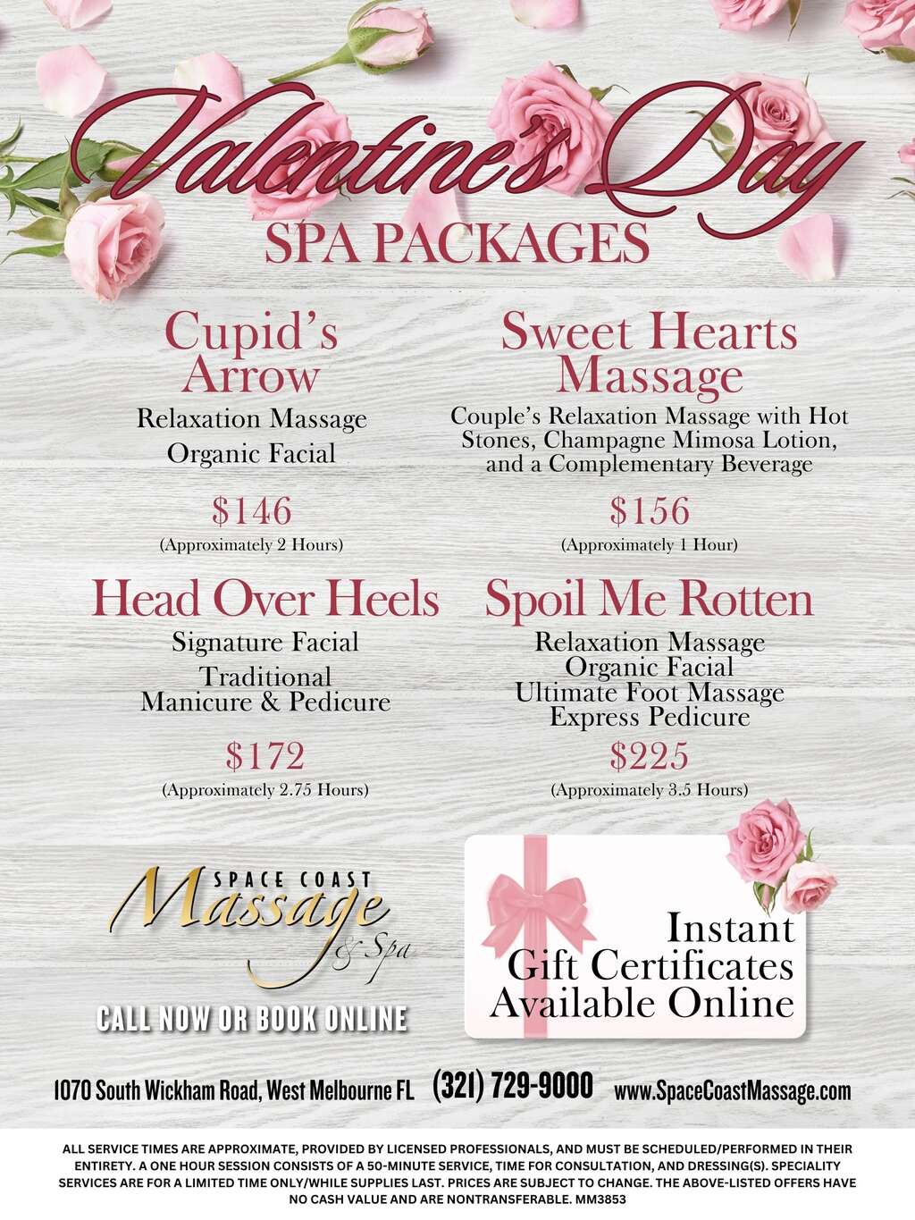Specials at Space Coast Massage